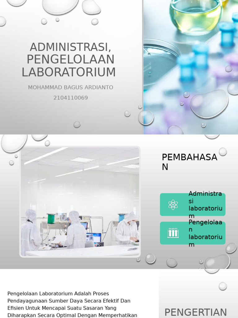 Administrasi, Pengelolaan Laboratorium | PDF