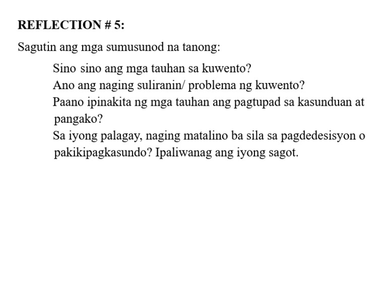 Reflection No 5 - Esp Notebook | PDF