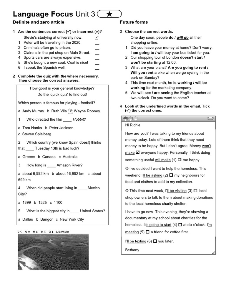Tiếng Anh 9 Friends Plus - Unit - 3 - langfocus - one - star | PDF ...