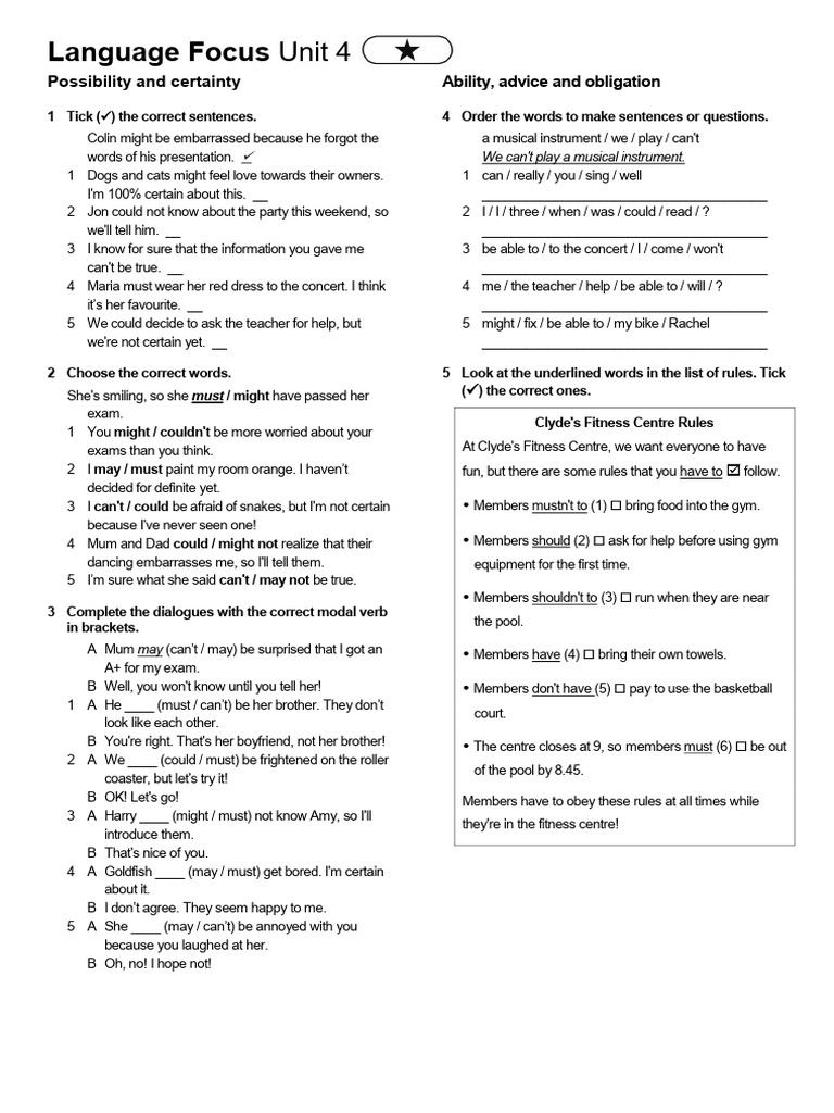 Tiếng Anh 9 Friends Plus - Unit - 4 - langfocus - one - star | PDF