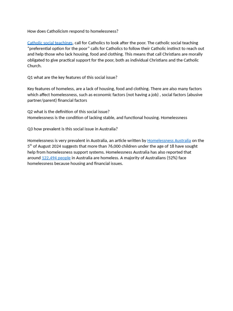 Catholic Social Teachings | PDF