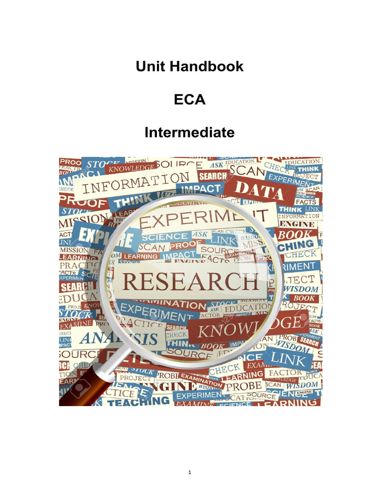 ECA Intermediate Unit Handbook Overview | PDF | Fluency | Educational ...