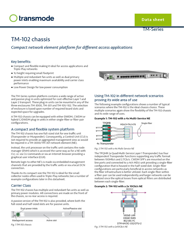 TM-102 Chassis 11691555 | PDF | Wavelength Division Multiplexing ...