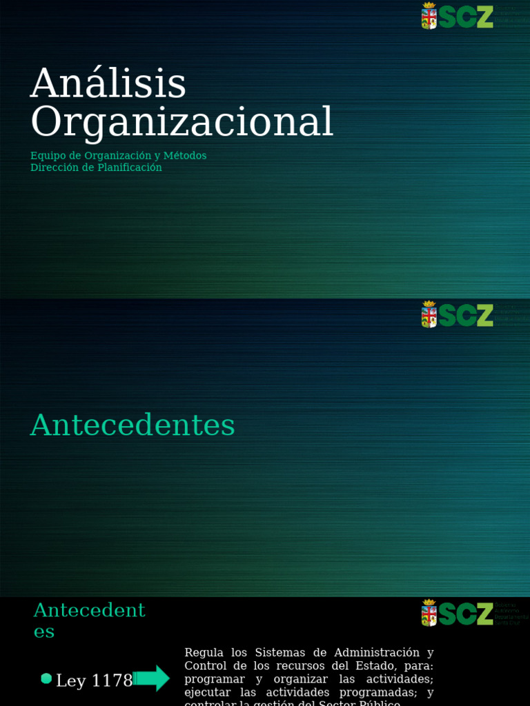 4 Presentacion Analisis Organizacional | PDF | Planificación ...