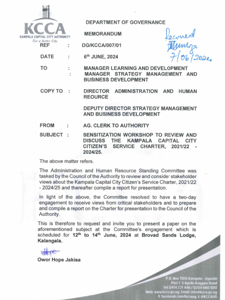 Client Charter Presentation | PDF