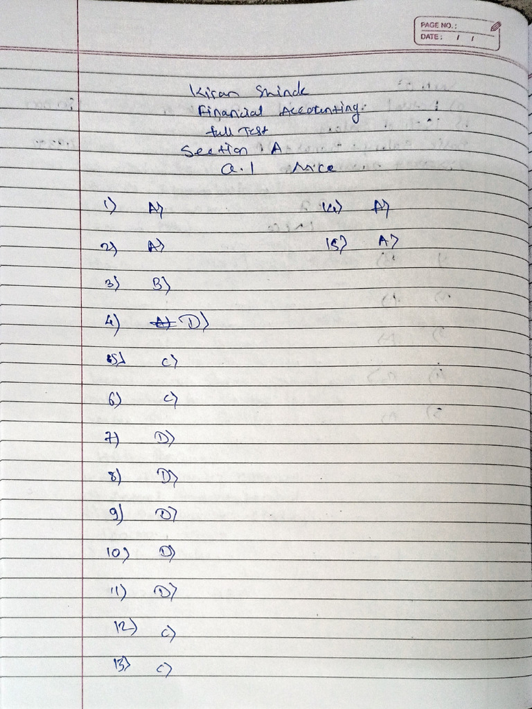 FA Full Test | PDF