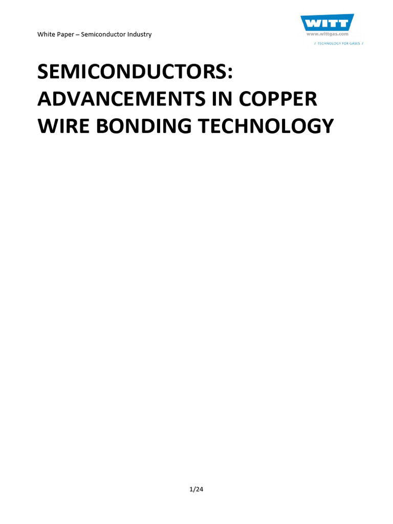Whitepaper Semiconductors Copper Wire Bonding EN | PDF | Materials ...