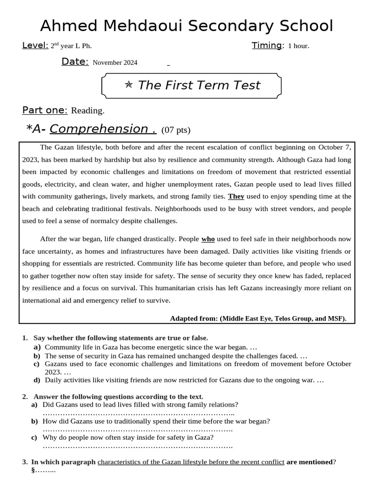 Diversity Test Pdf Gaza Strip Linguistics