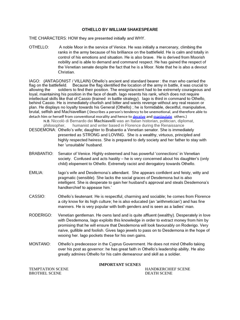 Othello by William Shakespeare | PDF | Othello | Iago