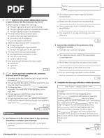 Focus 3 Unit 3 Test Worksheet 3 | PDF | English As A Second Or Foreign ...