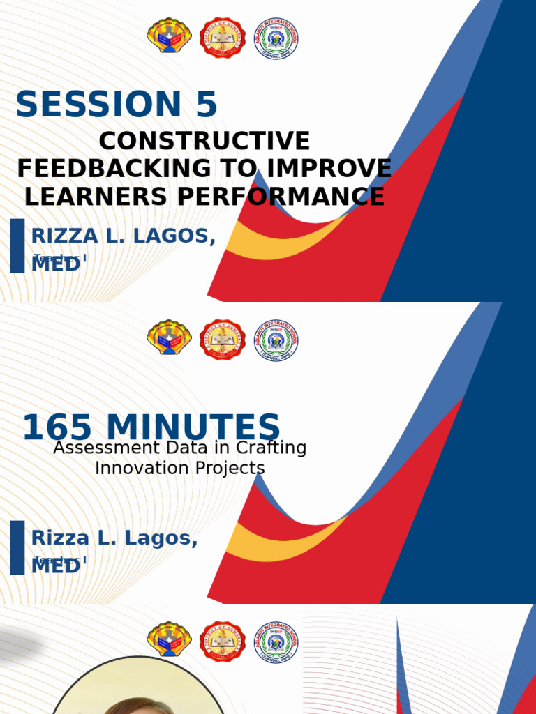 INSET Constructive Feedbacking | PDF | Learning | Teachers