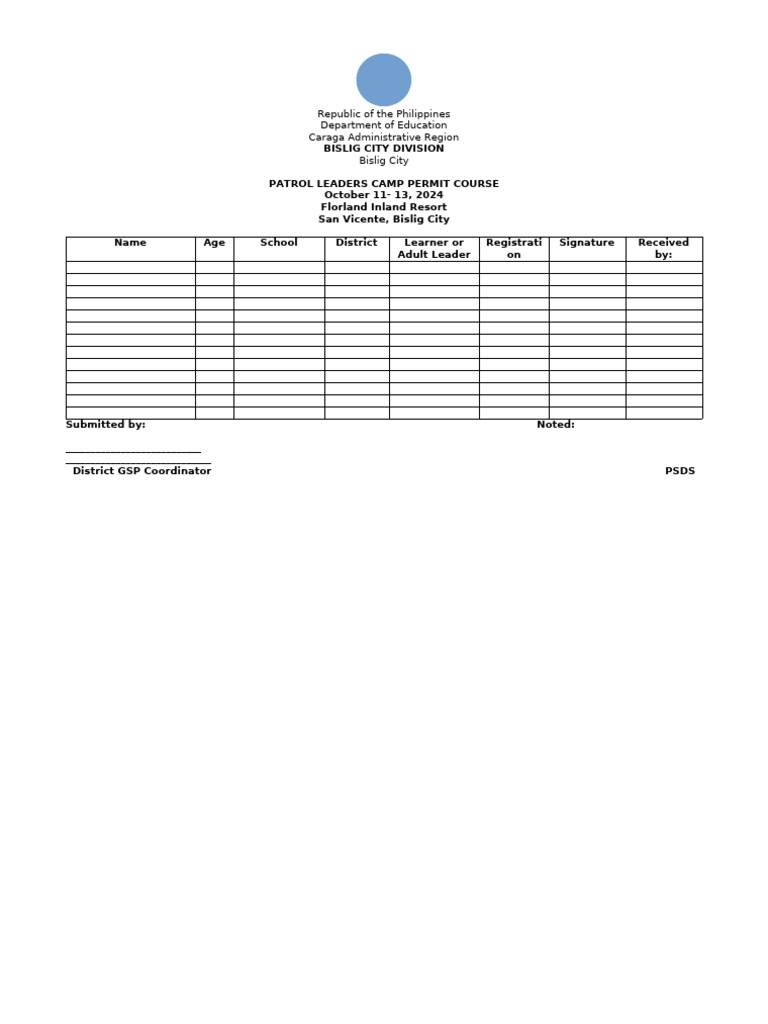 Registration Form GSP | PDF