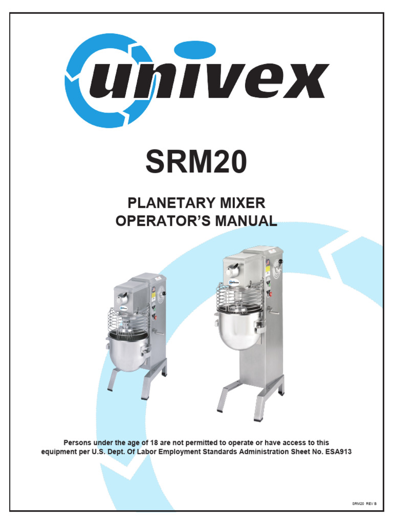 SRM20 Operator Manual | PDF | Cakes