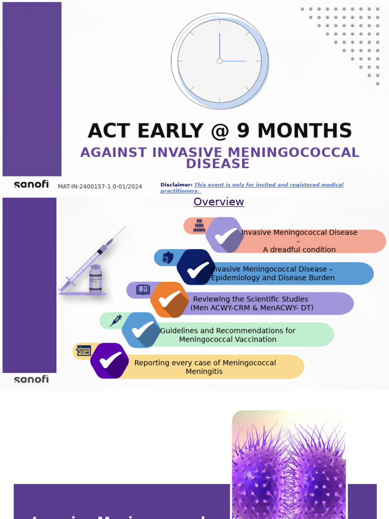 Act Early at 9 Months Againt IMD | PDF | Vaccines | Immunology