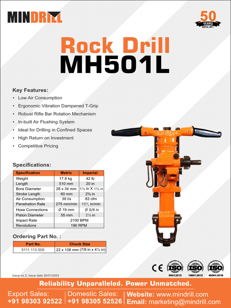 Mindrill MH501L English | PDF