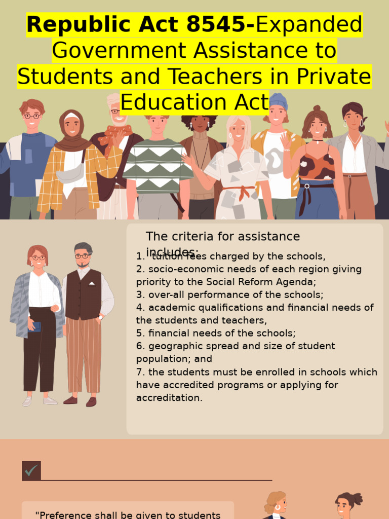 RA-8545-7687 | PDF | Private School | School Voucher