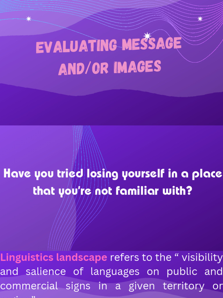 Evaluating Message Andor Images | PDF | Communication | Human Communication