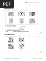 Beehive 2 Unit 3 Test | PDF | Zoology