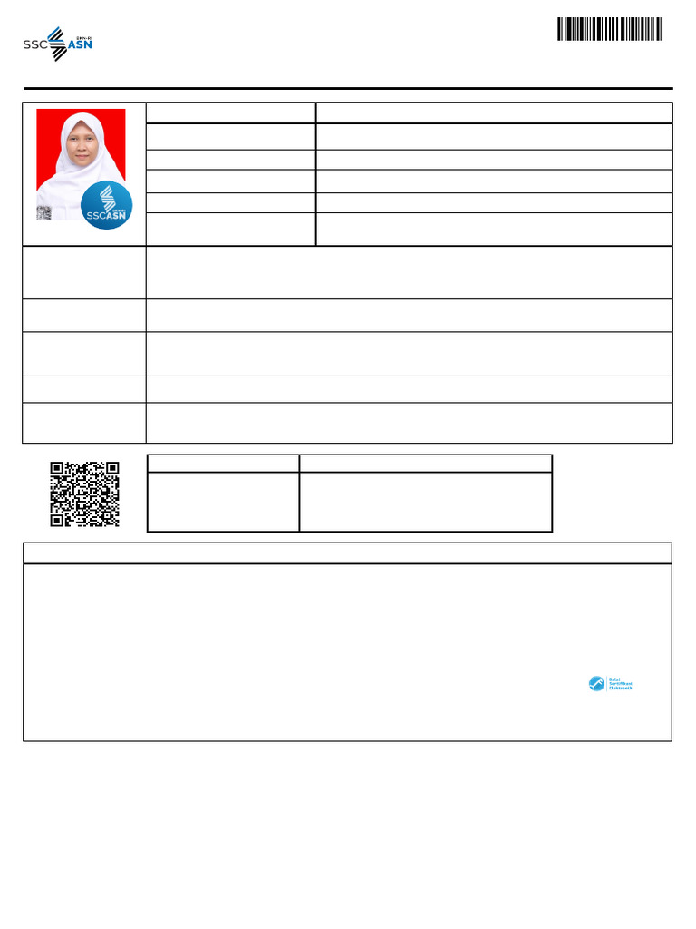 Kartu Ujian Asn Telkom | PDF