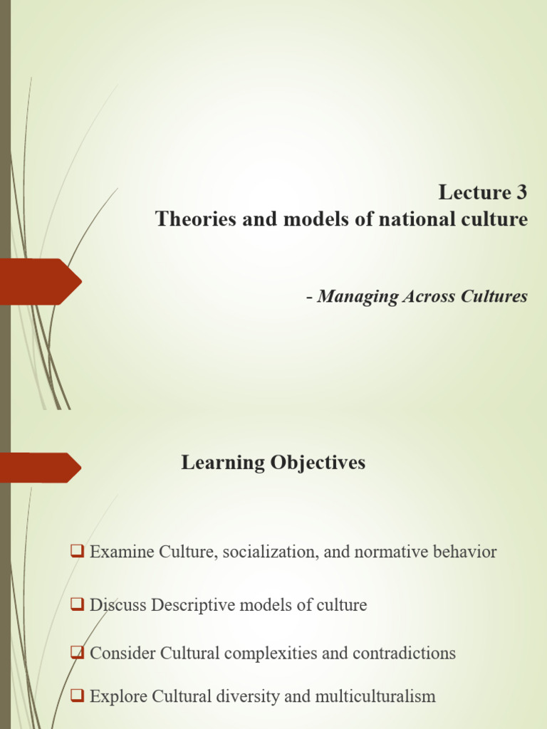 National Culture Theories and Models | PDF | Attitude (Psychology ...