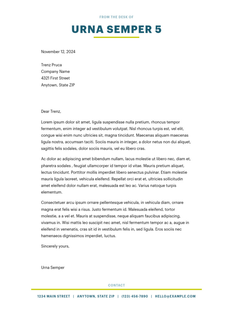 Urna Semper 5: From The Desk of | PDF