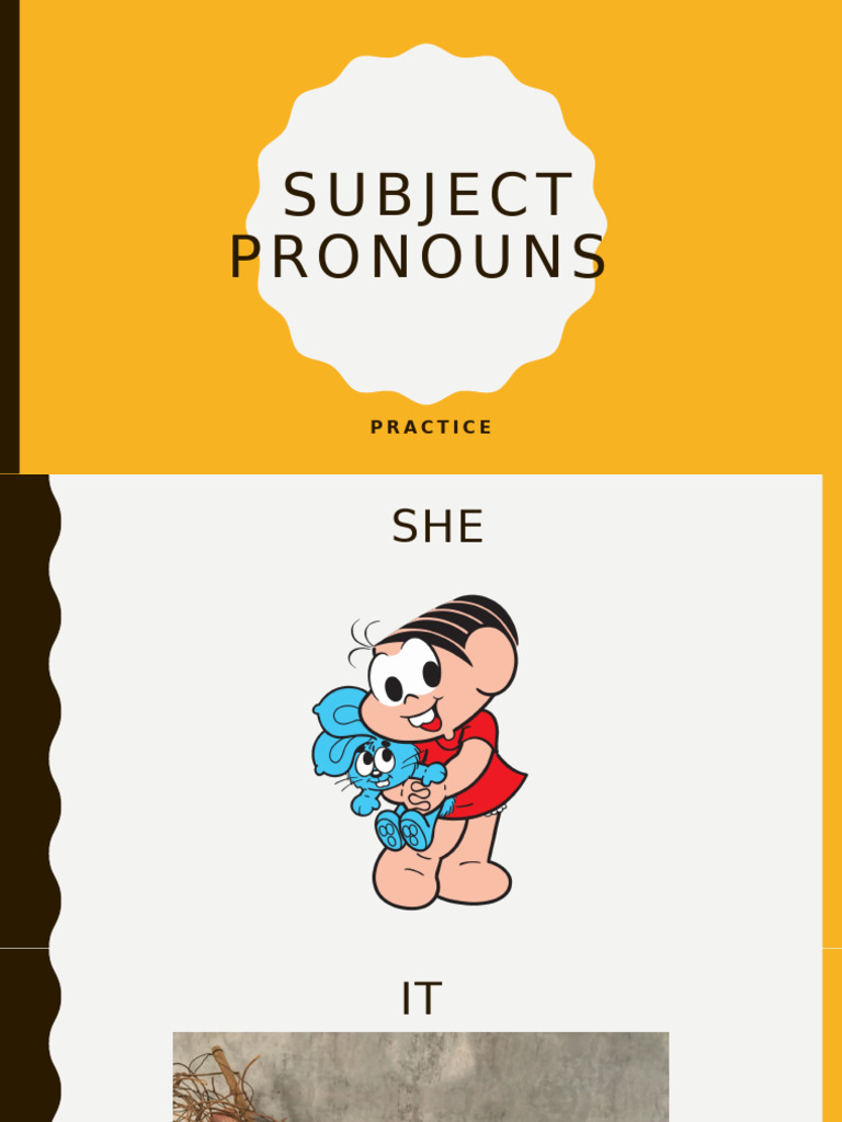 Subject Pronouns Practice | PDF | Career & Growth
