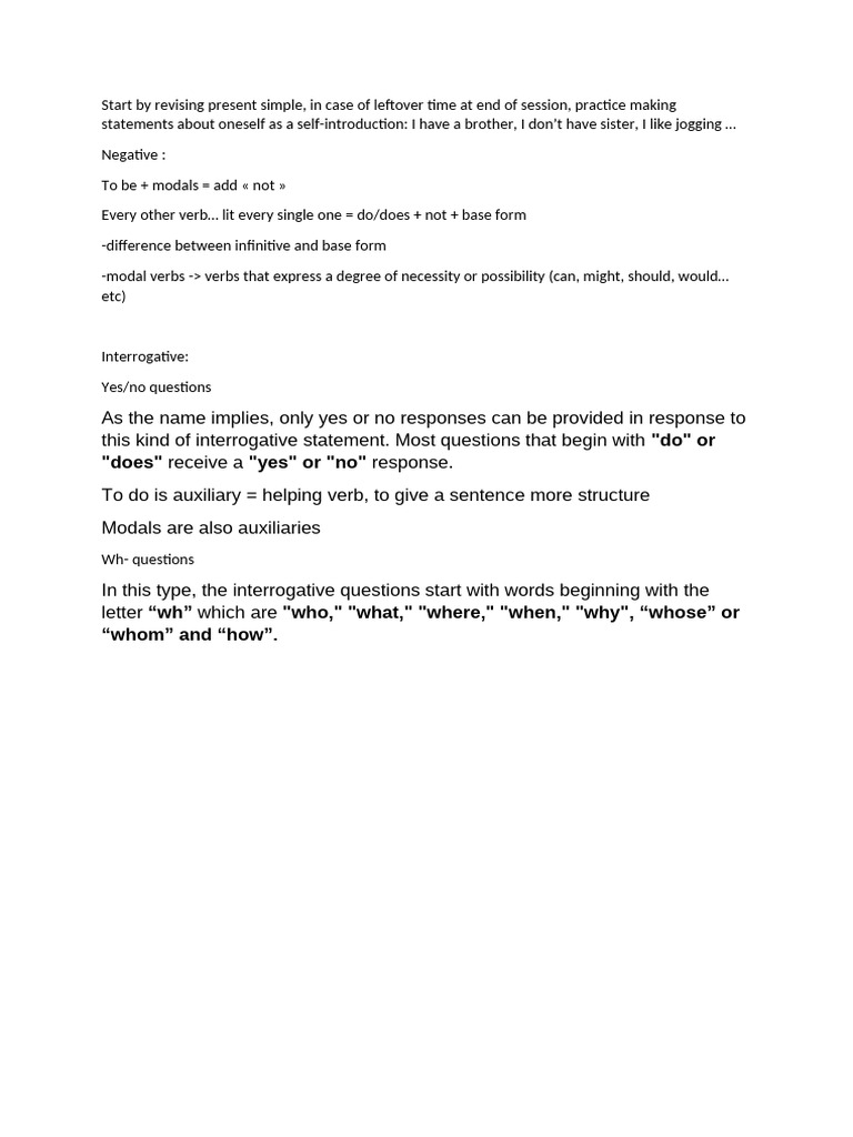 Start by Revising Present Simple | PDF