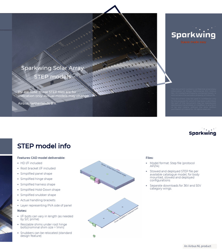 Description Sparkwing CAD Models | PDF