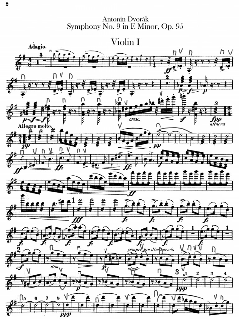 Dvorak 9 - Violino I | PDF