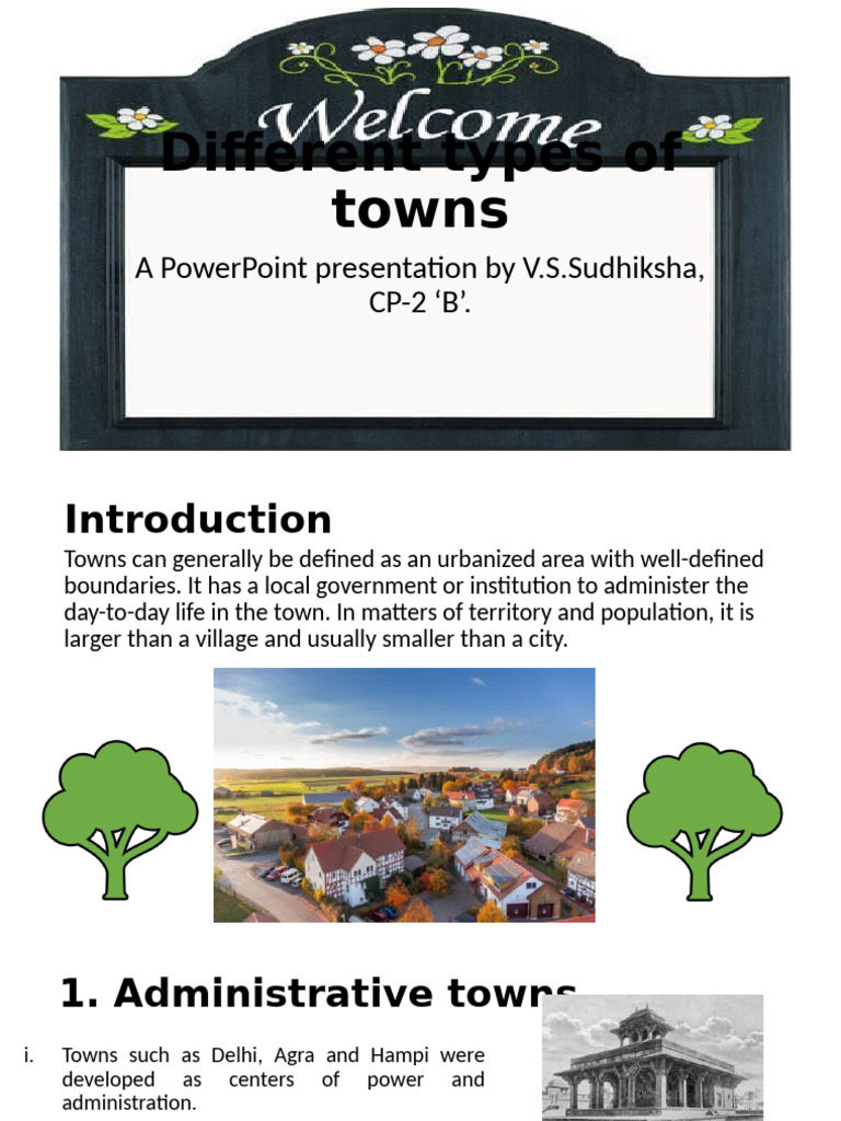 Different Types of Towns | PDF | South Asia | Asia