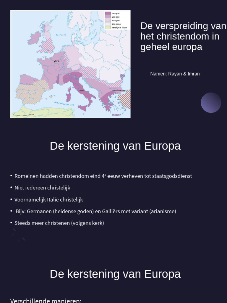 De Verspreiding Van Het Christendom in Geheel Europa | PDF