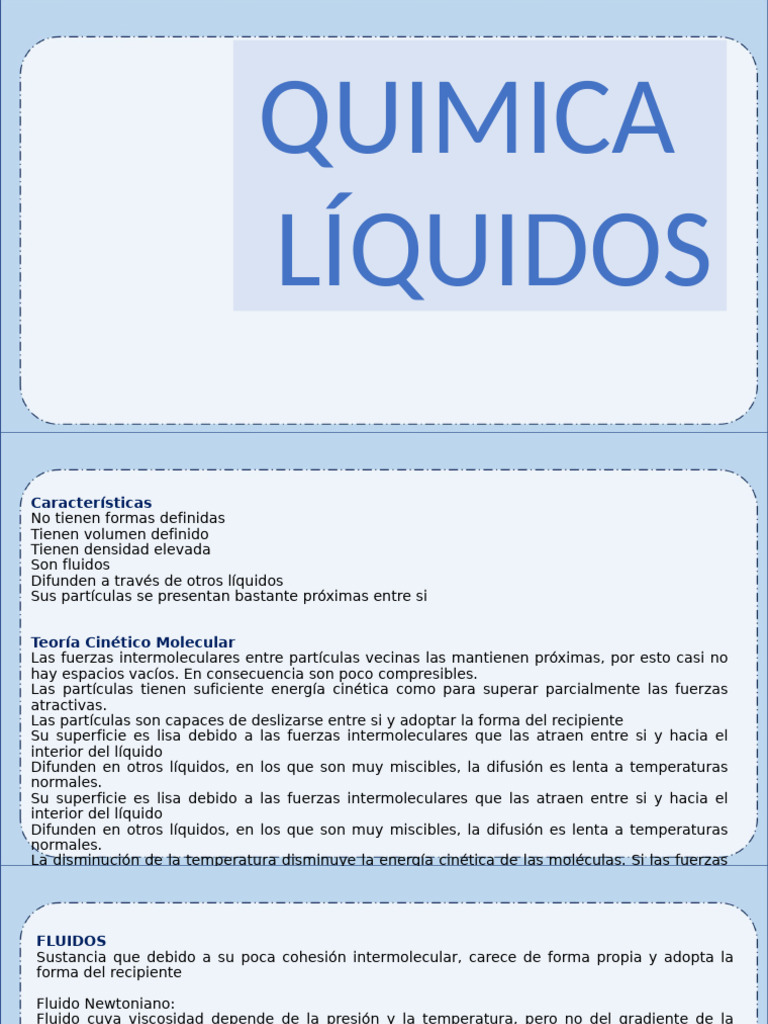 LIQUIDOS | PDF | Líquidos | Viscosidad