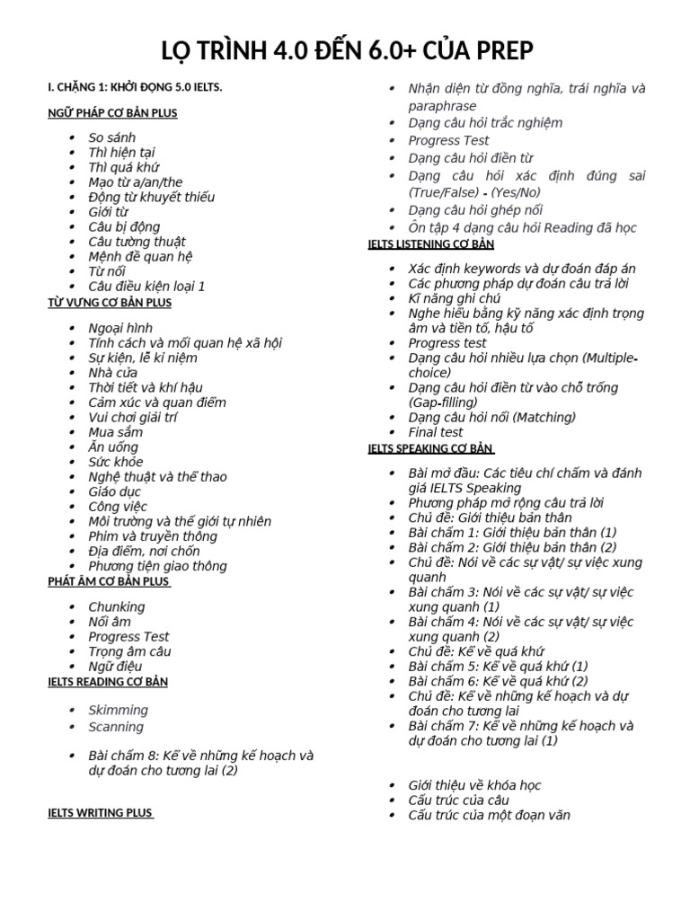 L TRÌNH Prep | PDF