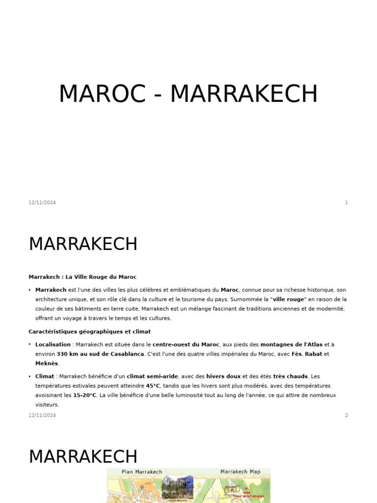 2024.11.12 Maroc - Marrakech | PDF