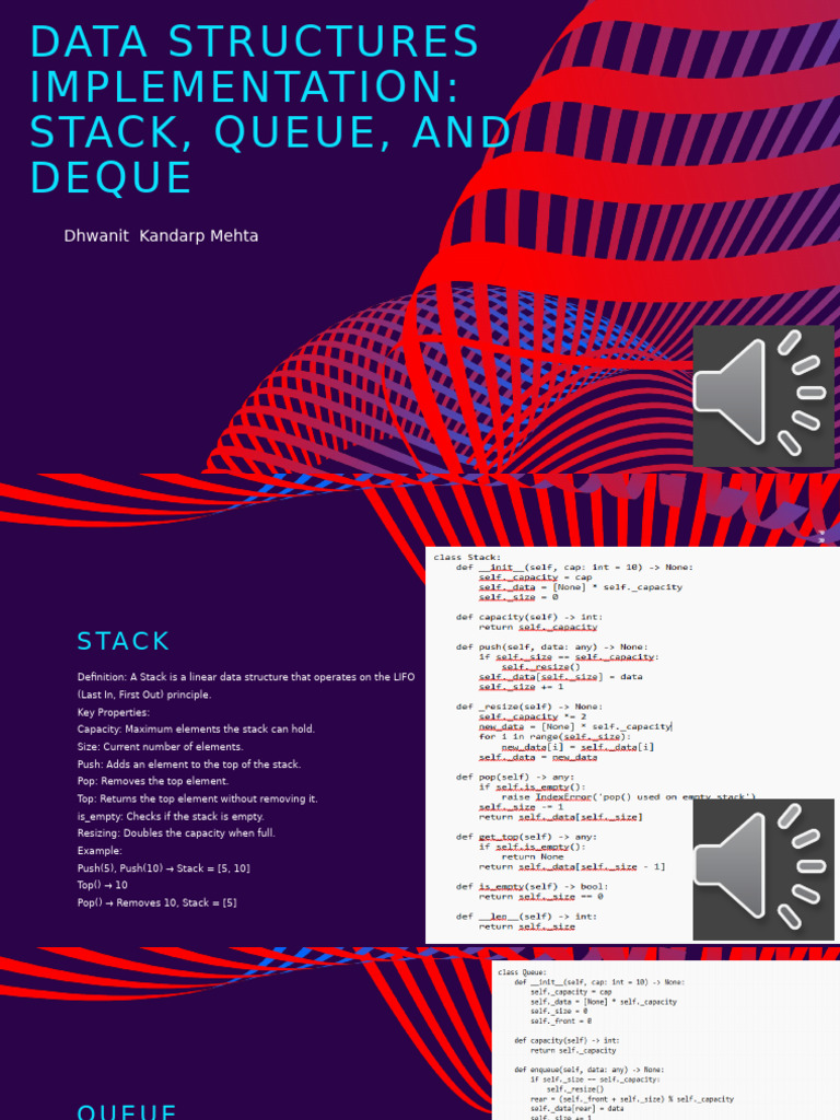 Dsa456 Dhwanit Group3 Presentation | PDF | Queue (Abstract Data Type ...