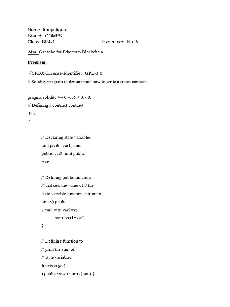 Exp5 Be4-1 | PDF | Computers