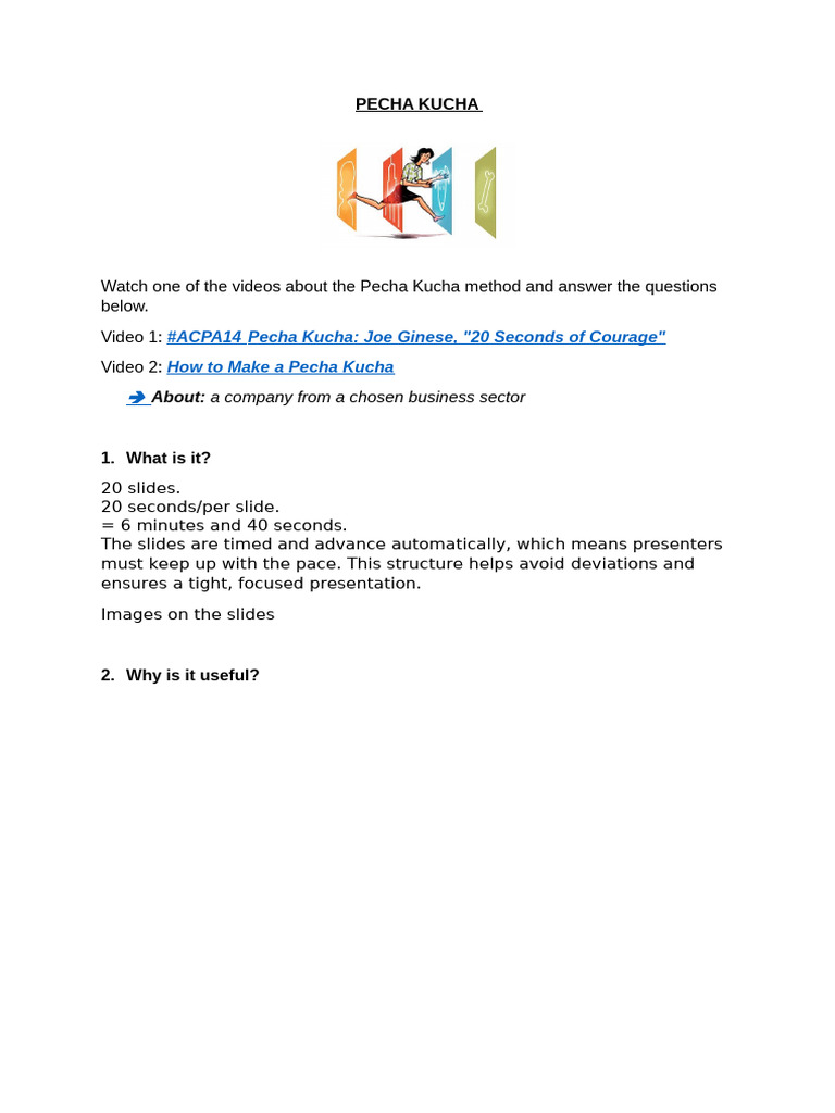 Pecha Kucha Homework | PDF | Home & Garden | Technology & Engineering