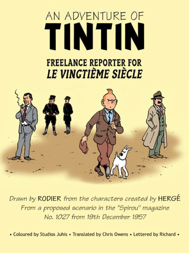 Tintin's Adventure as a Reporter | PDF | Belgian Comic Strips | Humor ...