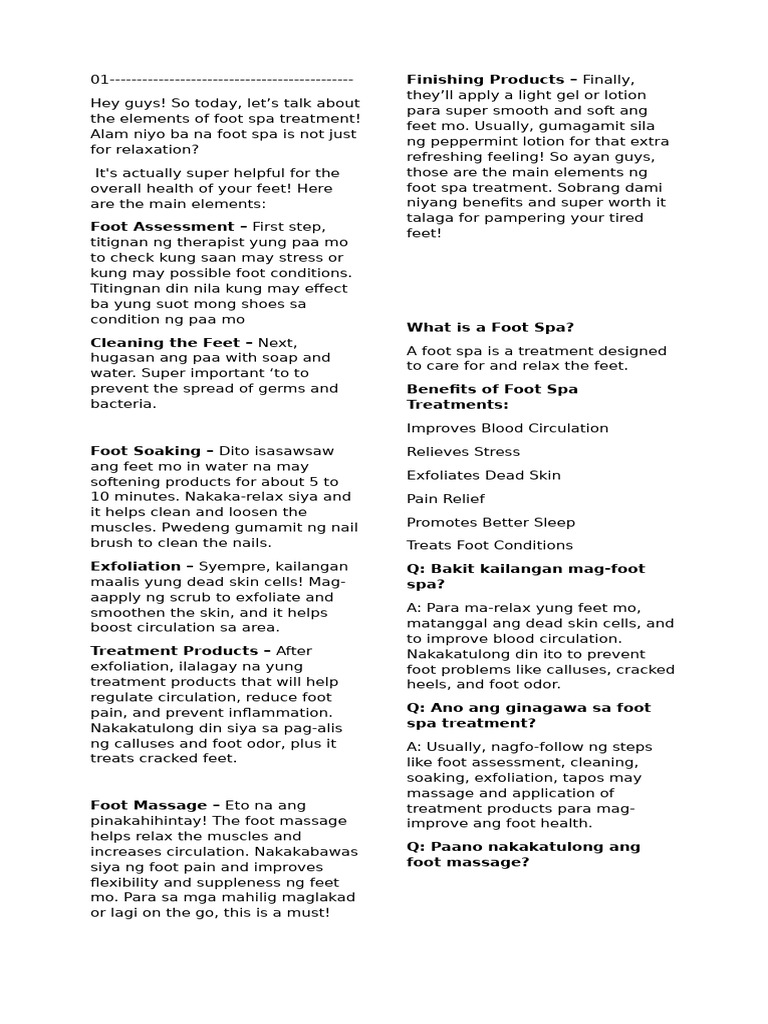 Script | PDF | Disinfectant | Massage