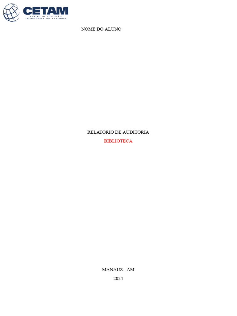 Modelo de Relat-Rio | PDF | Carreira e Crescimento