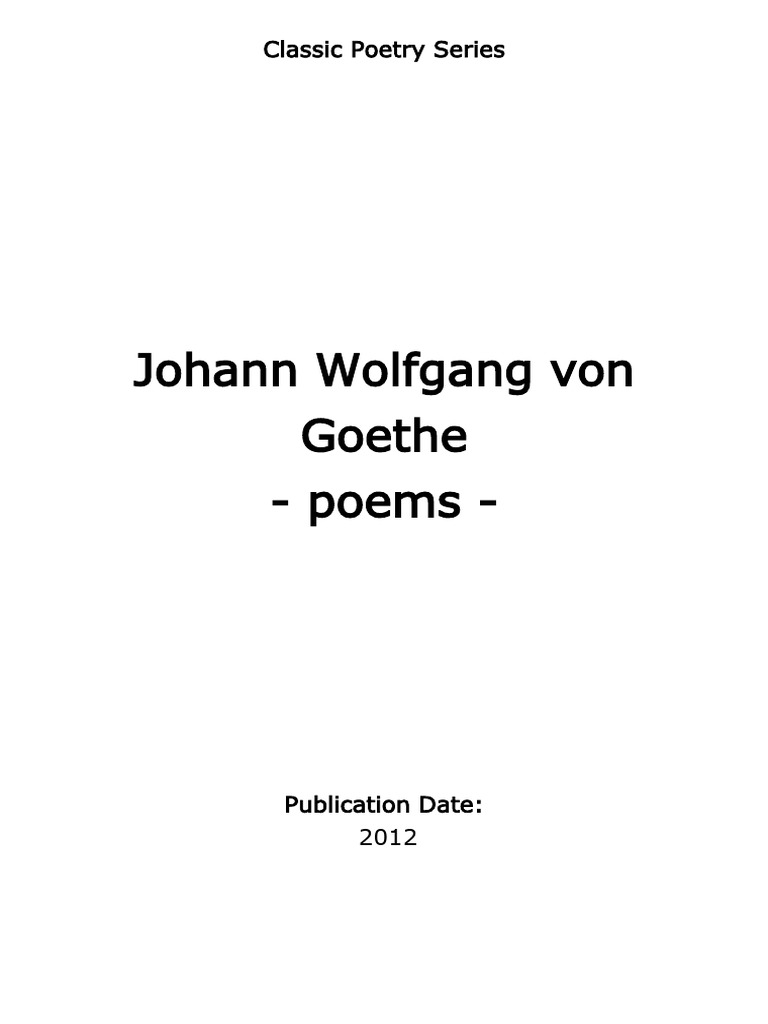 Goethe: A Literary Icon's Journey | PDF | Johann Wolfgang Von Goethe