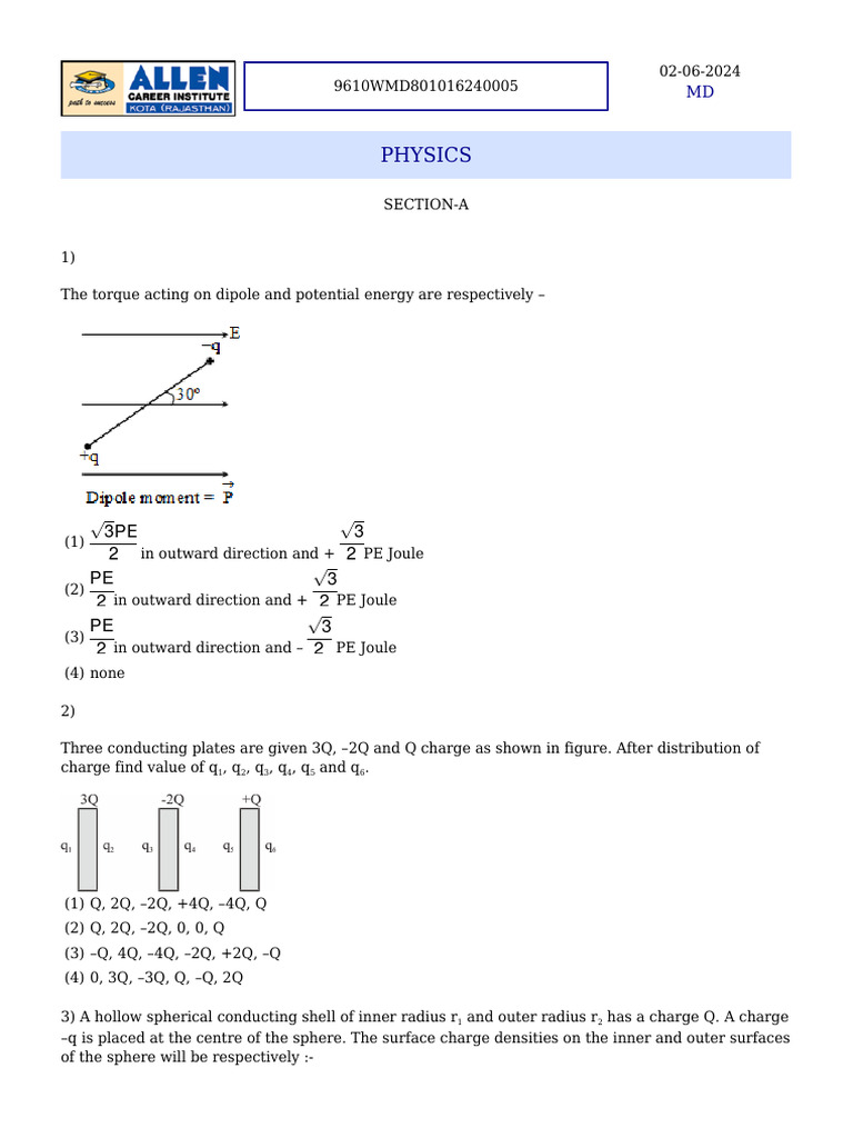 Solution | PDF | Physical Quantities | Applied And Interdisciplinary Physics