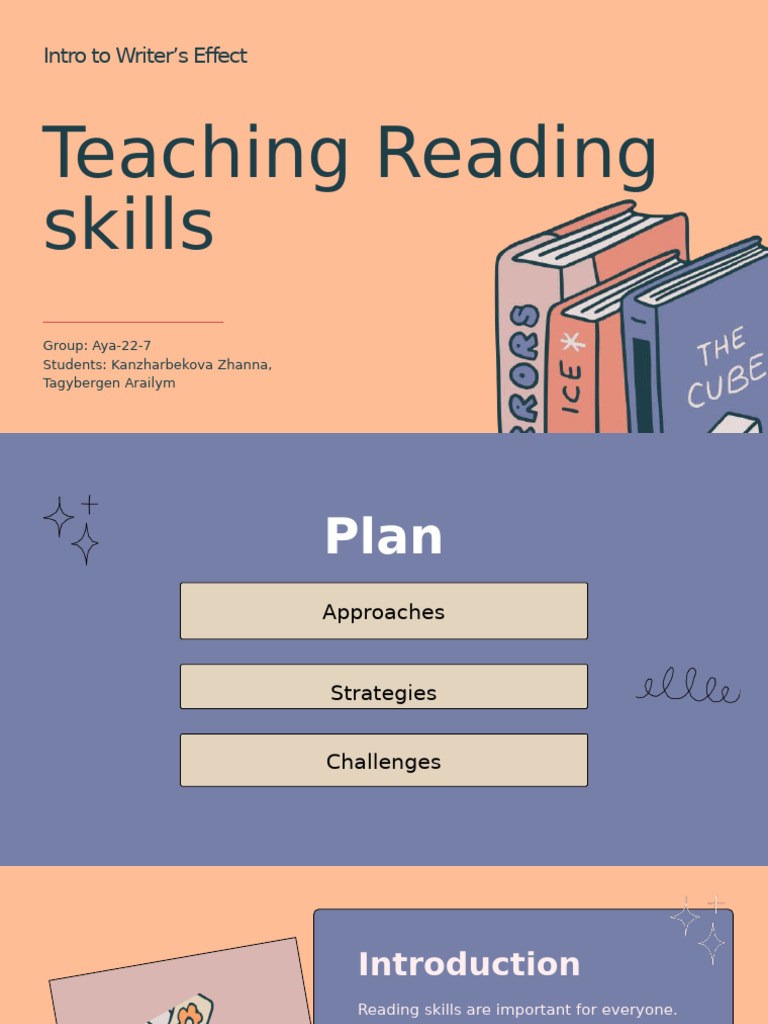 Teaching Reading Skills | PDF | Reading Comprehension | Cognition
