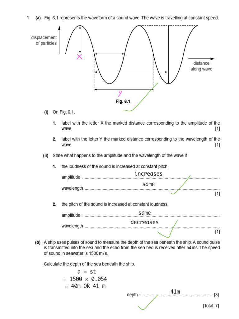 General Wave Properties 4 QP | PDF | Sound | Waves