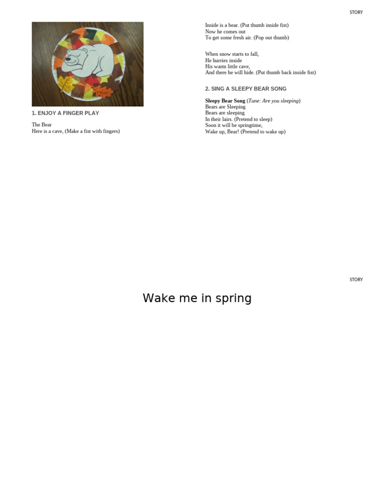 Wake Me in Spring | PDF