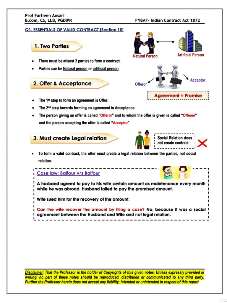 Essentials of a Valid Contract | PDF | Law Of Obligations | Private Law
