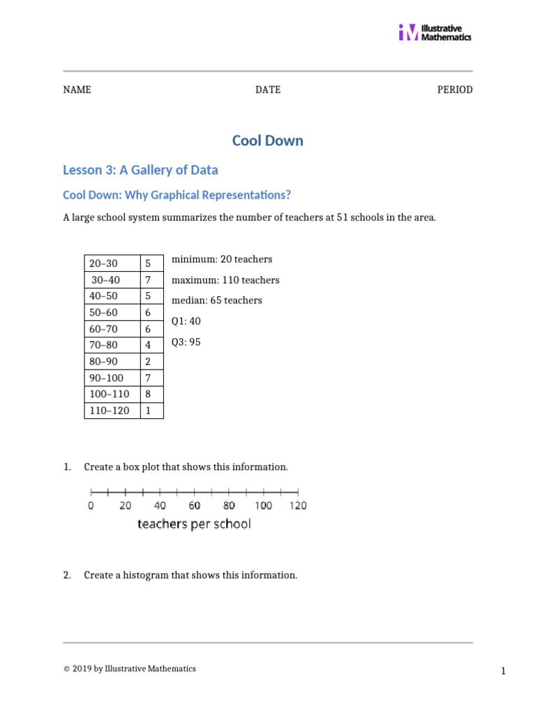 Algebra1 1 3 Lesson Cool Down | PDF | Career & Growth | Teaching ...