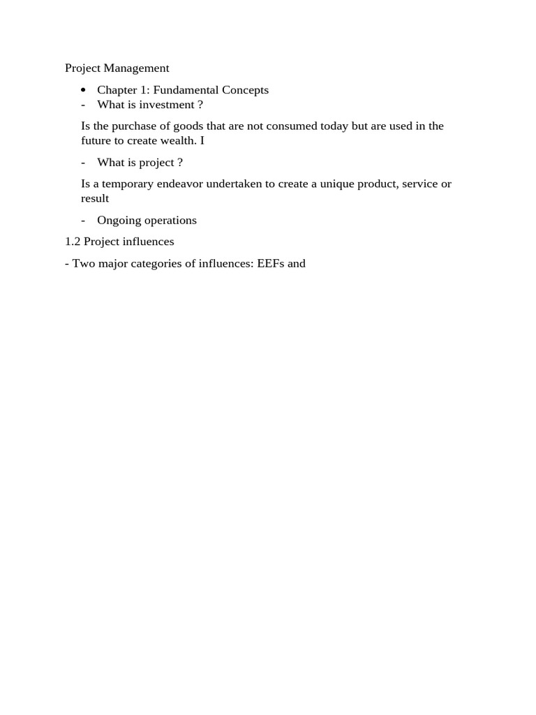 Project Management Basics Guide | PDF