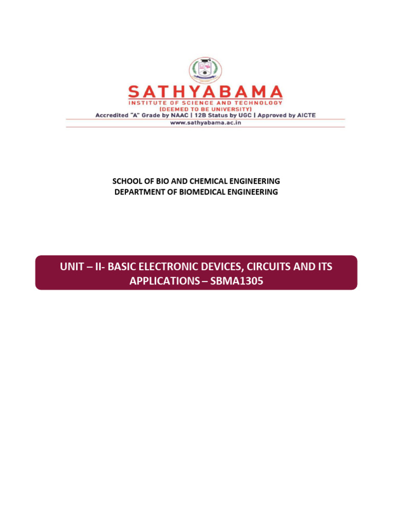 UNIT 2 | PDF | Field Effect Transistor | Mosfet