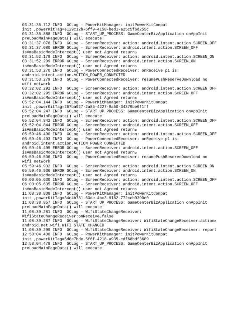 Android Screen Receiver Logs Analysis | PDF